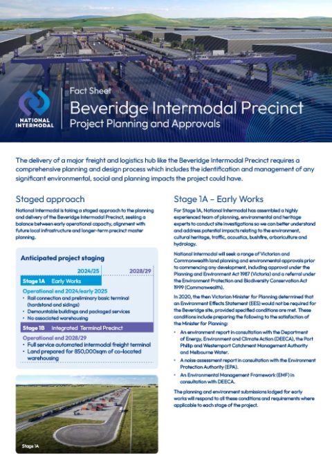 Fact sheets - National Intermodal